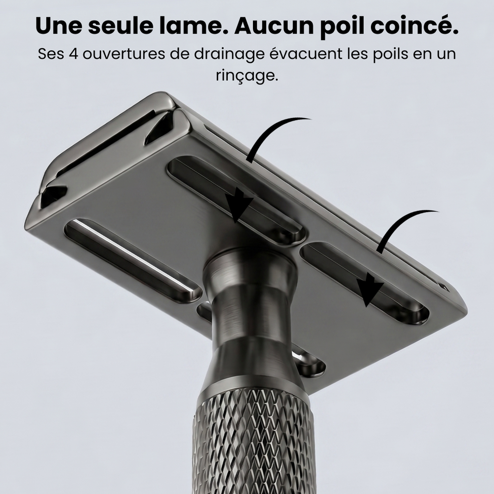 Rasoir de sûreté 30° peau sensible – Lamier ALZ-PREMIUM